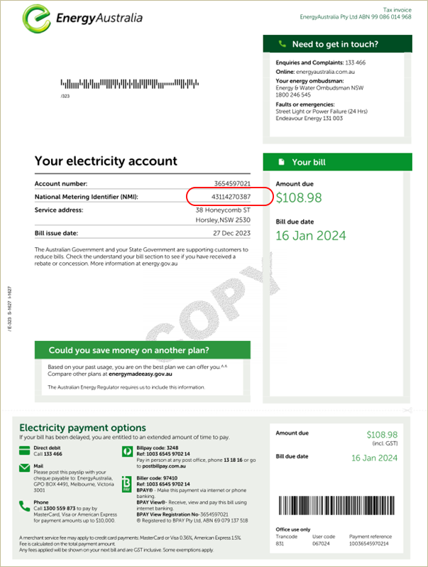Power Bill